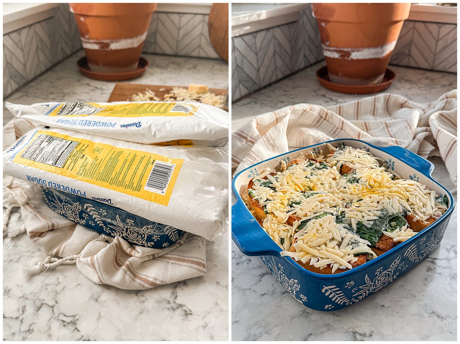 Gruyere and Spinach Strata recipe - Sugar Maple Farmhouse