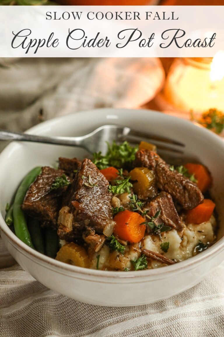 Apple Cider Pot Roast in a Slow Cooker - Sugar Maple Farmhouse