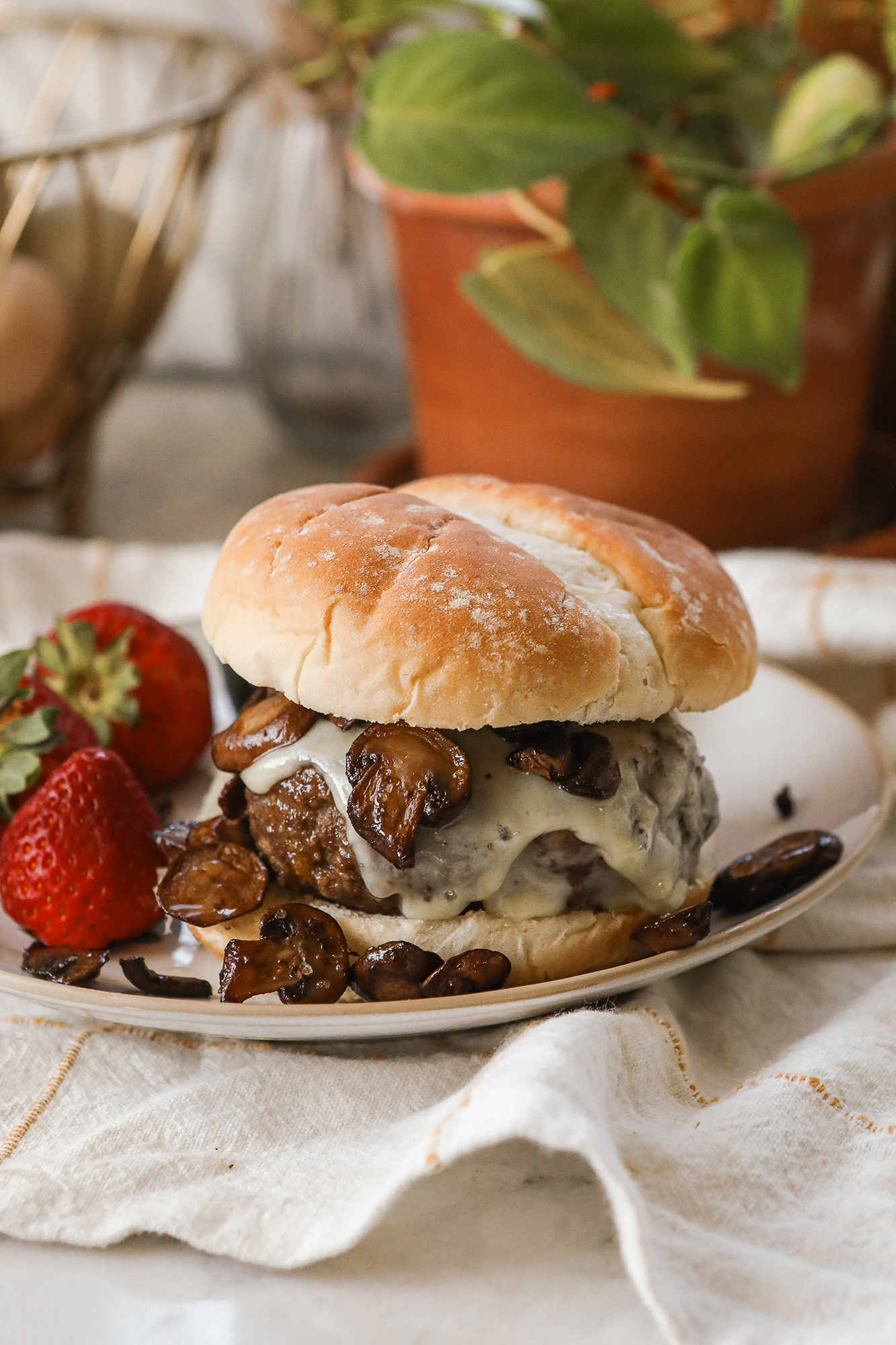 Mushroom Swiss Cheeseburger Recipe
