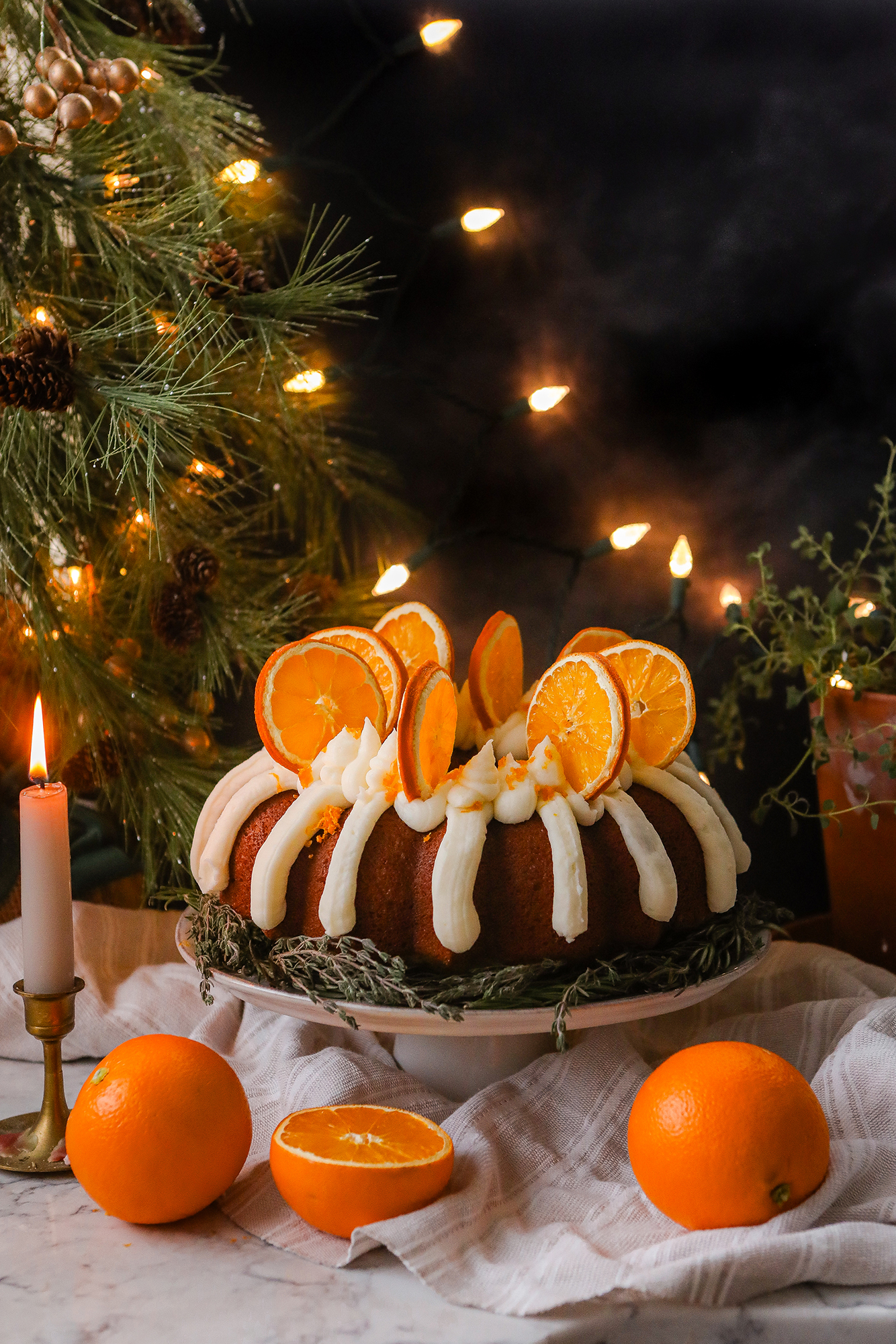 Orange Spice Winter Solstice Cake - Sugar Maple Farmhouse