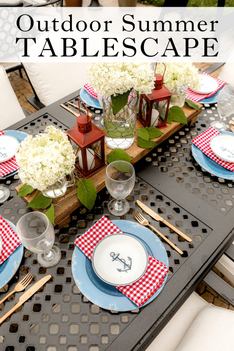 Simple Summer Tablescape - Sugar Maple Farmhouse
