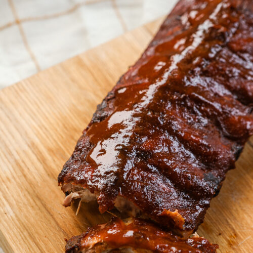 Pull Apart Barbecue Ribs recipe on the grill - Sugar Maple Farmhouse