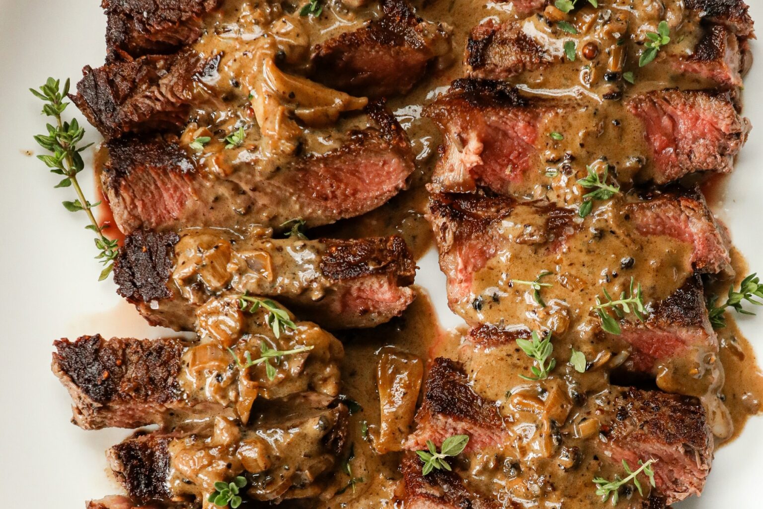 Classic Steak Au Poivre recipe