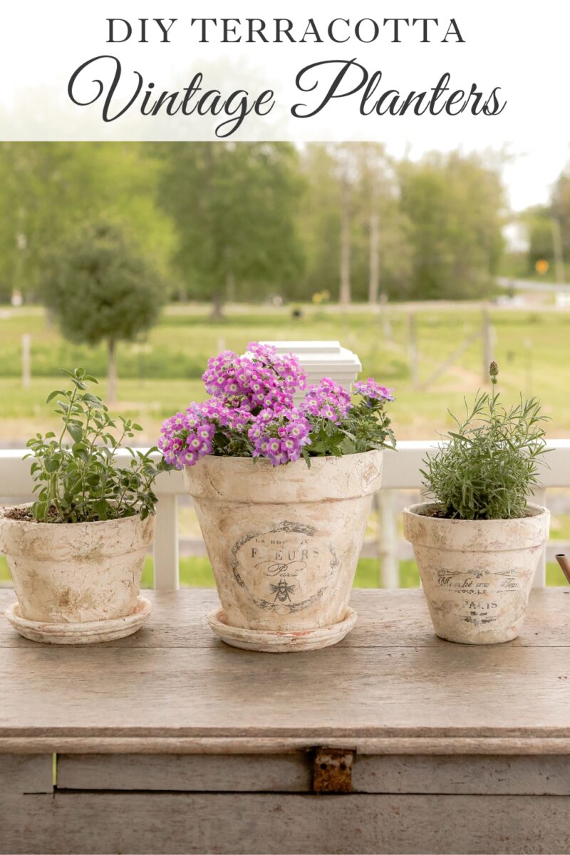 DIY Vintage Terracotta Pots
